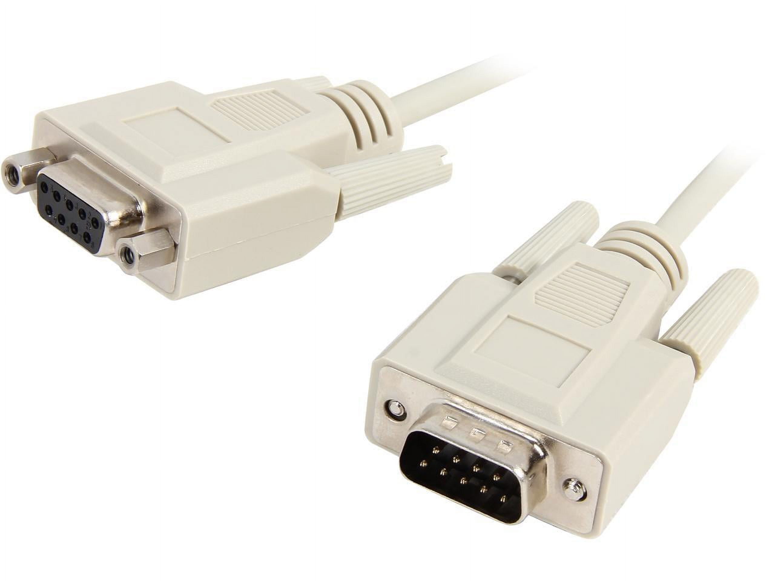 C2G 09452 DB9 M/F Serial RS232 Extension Cable, Beige (25 Feet, 7.62 ...
