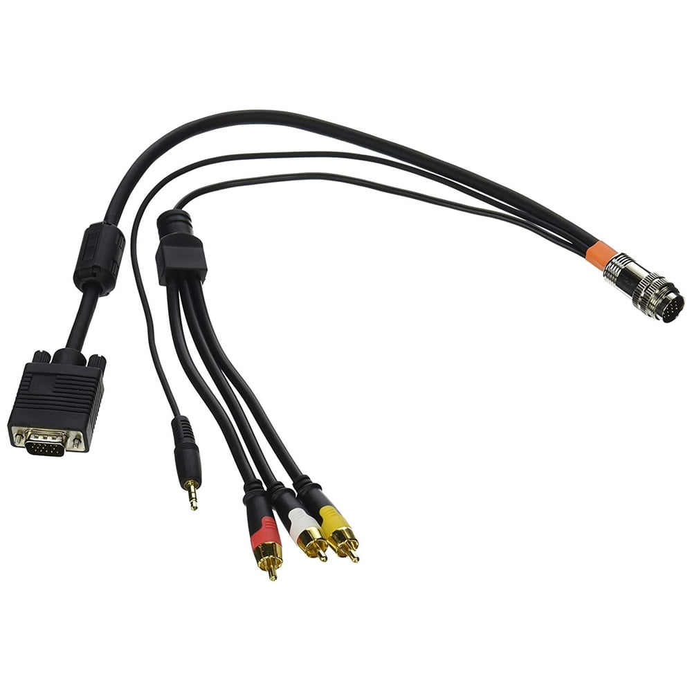C2G 1.5ft RapidRun VGA (HD15) + 3.5mm + Composite Video + Stereo Audio ...