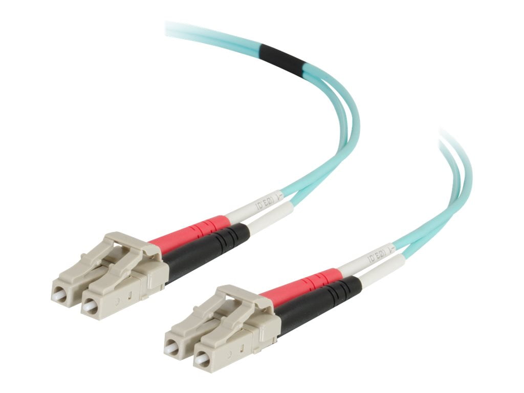C2G 10m LC-LC 50/125 Duplex Multimode OM4 Fiber Cable - Aqua - 33ft ...