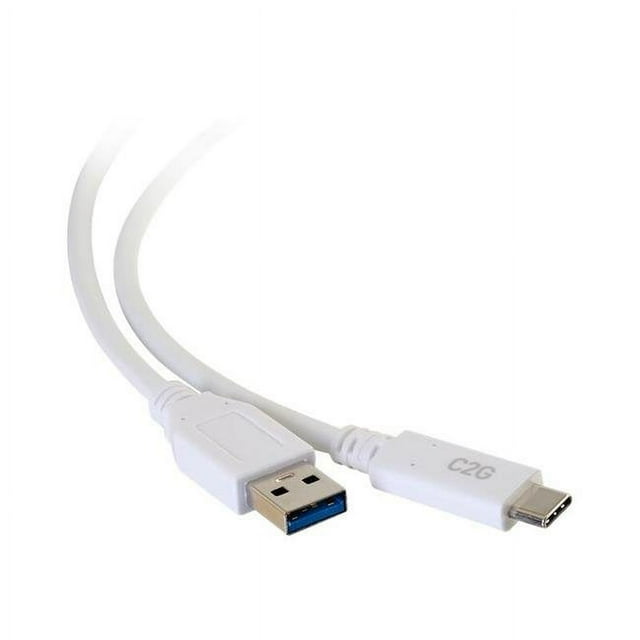 C2G 12 ft. USB 3.0 USB Type C To USB A USB Cable, White M-M - Walmart.com