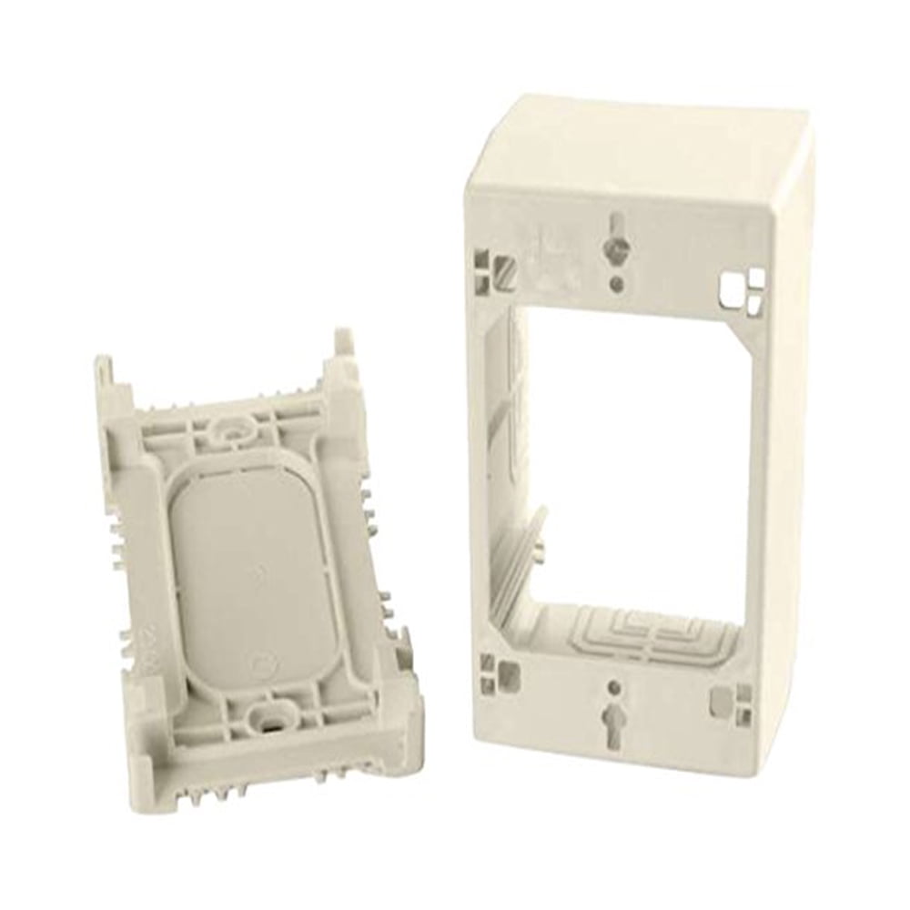 C2G 16041 Wiremold Uniduct Single Gang Extra Deep Junction Box - Ivory ...