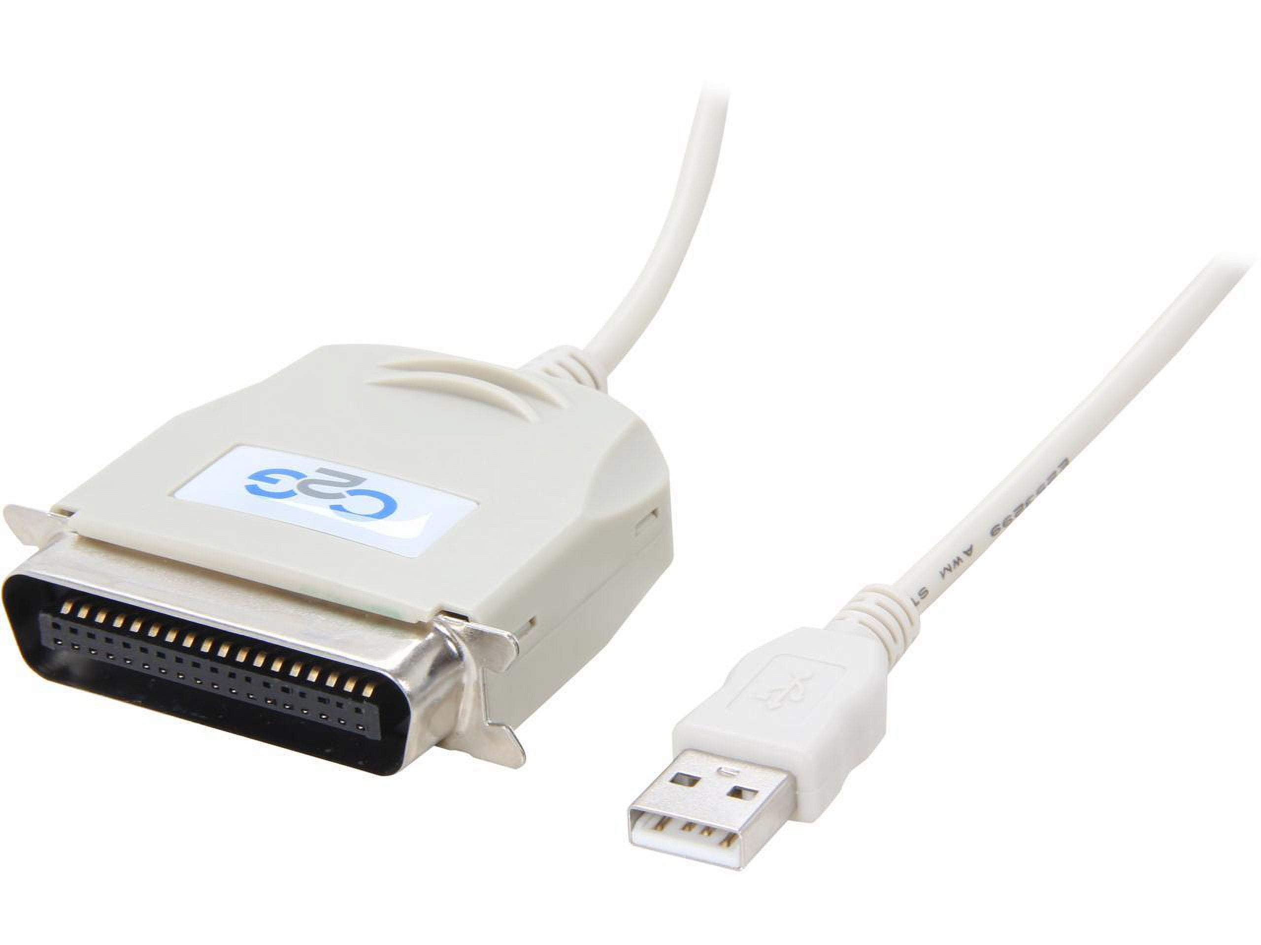 C2G 16898 USB to Centronics 36 (C36) Parallel Printer Adapter Cable ...