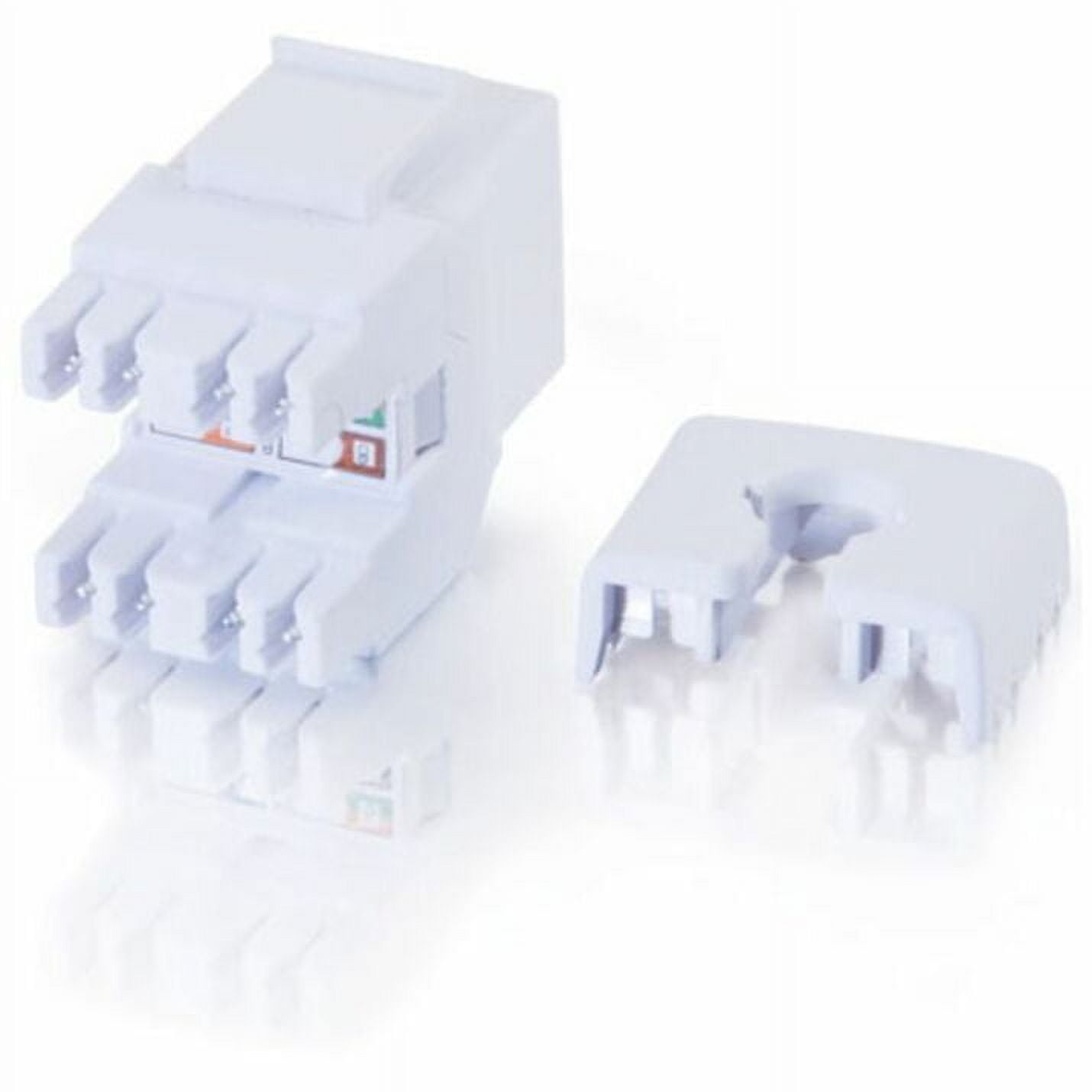180ANDDEG; CAT6 RJ45 UTP KEYSTONE JACK - WHITE - Walmart.com
