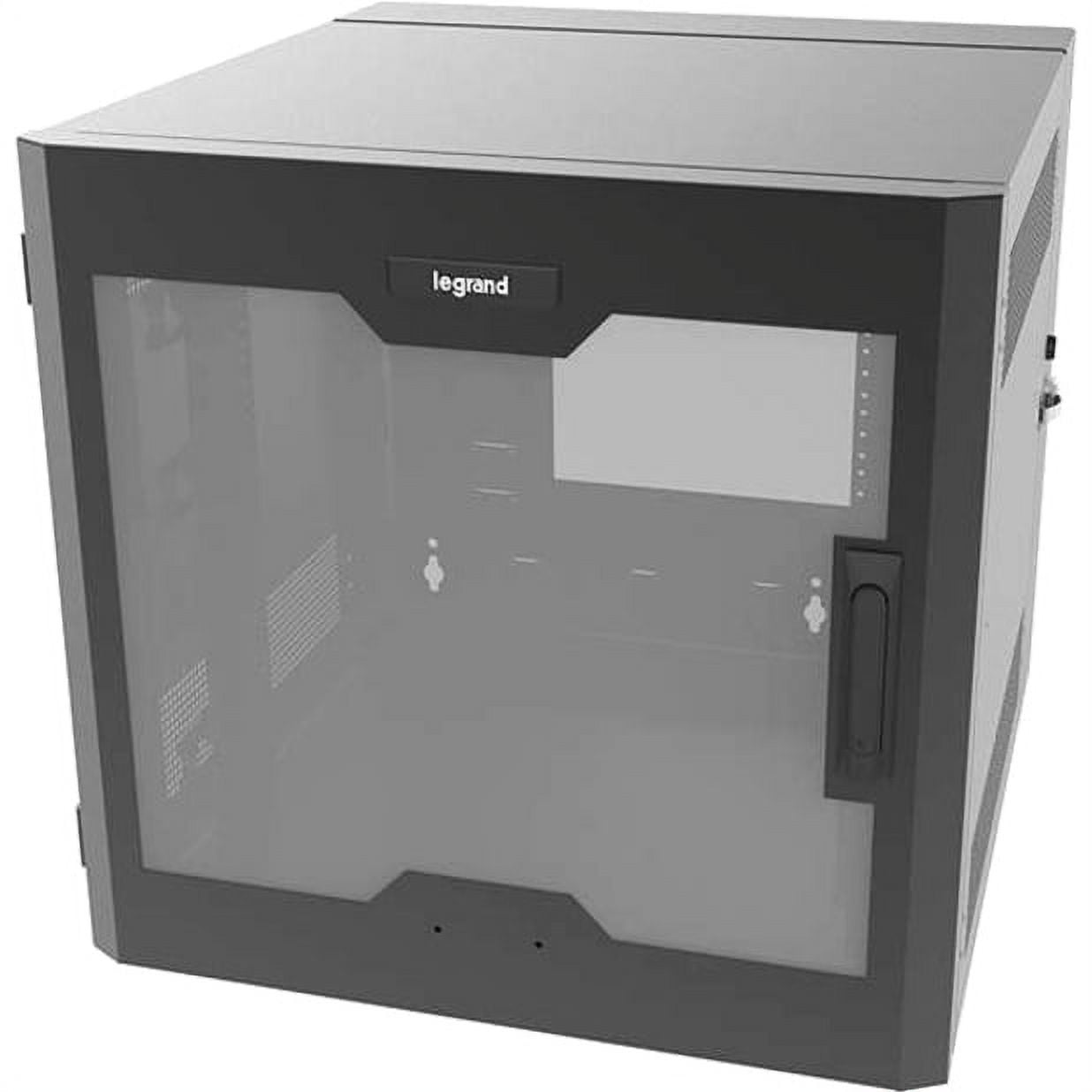 C2G 26RU Swing-Out Wall-Mount Cabinet with Plexiglass Door-Black-TAA ...