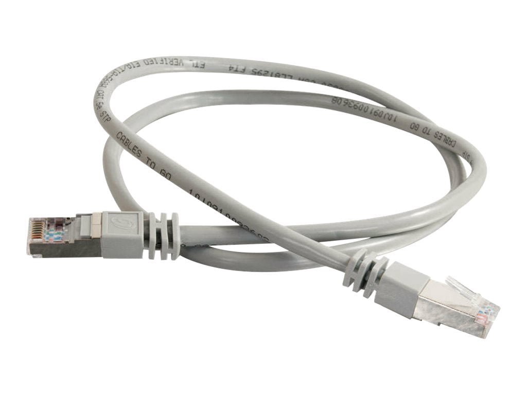 C2G 25ft Cat5e Snagless Shielded (STP) Ethernet Network Patch Cable ...