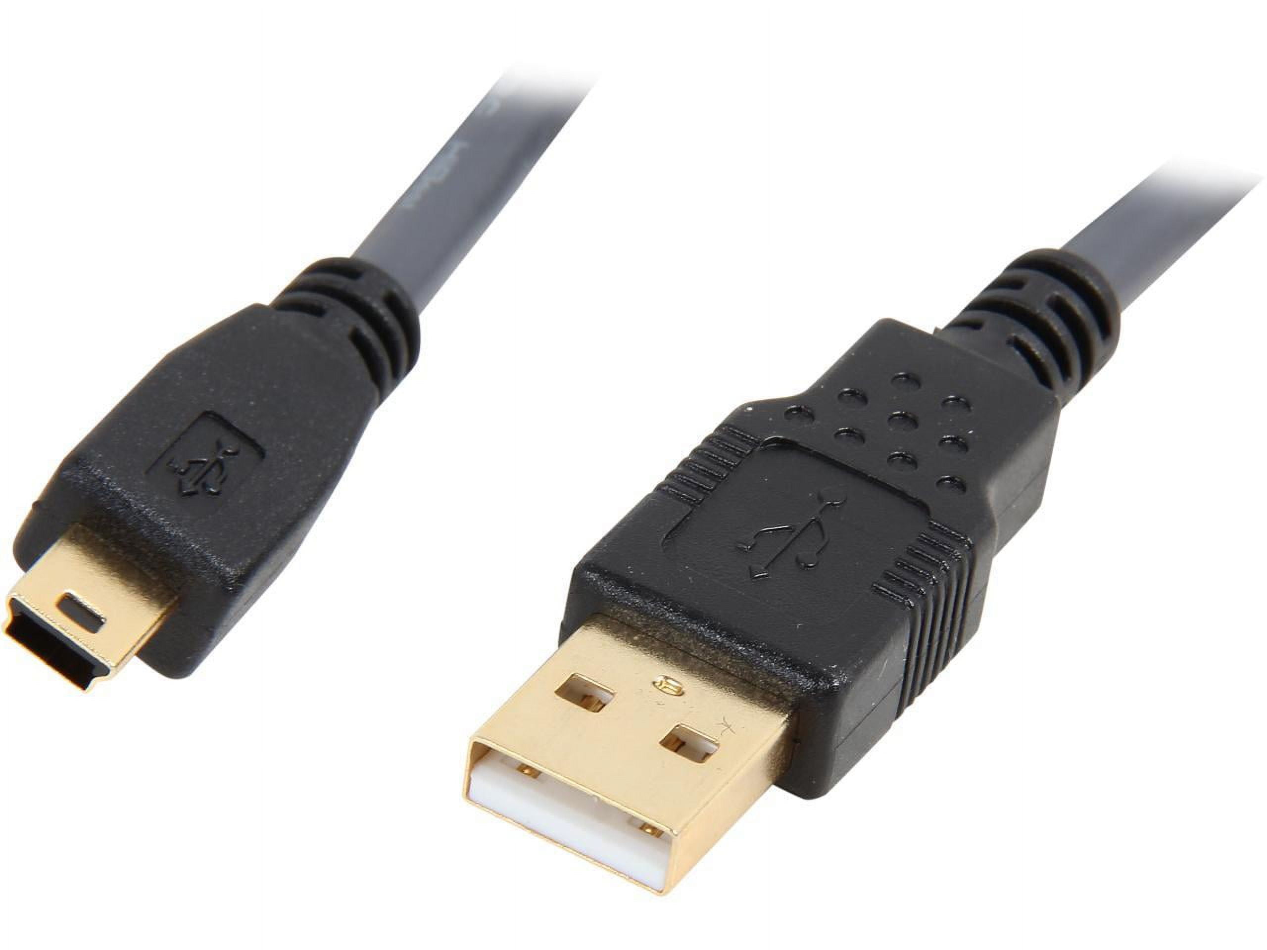 C2G 29651 USB Cable - Ultima USB 2.0 A to USB Mini-B Male Cable, Black ...