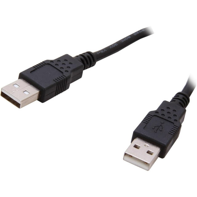 C2G 2m USB 2.0 A Male to A Male Cable - Black (6.6ft) - Walmart.com