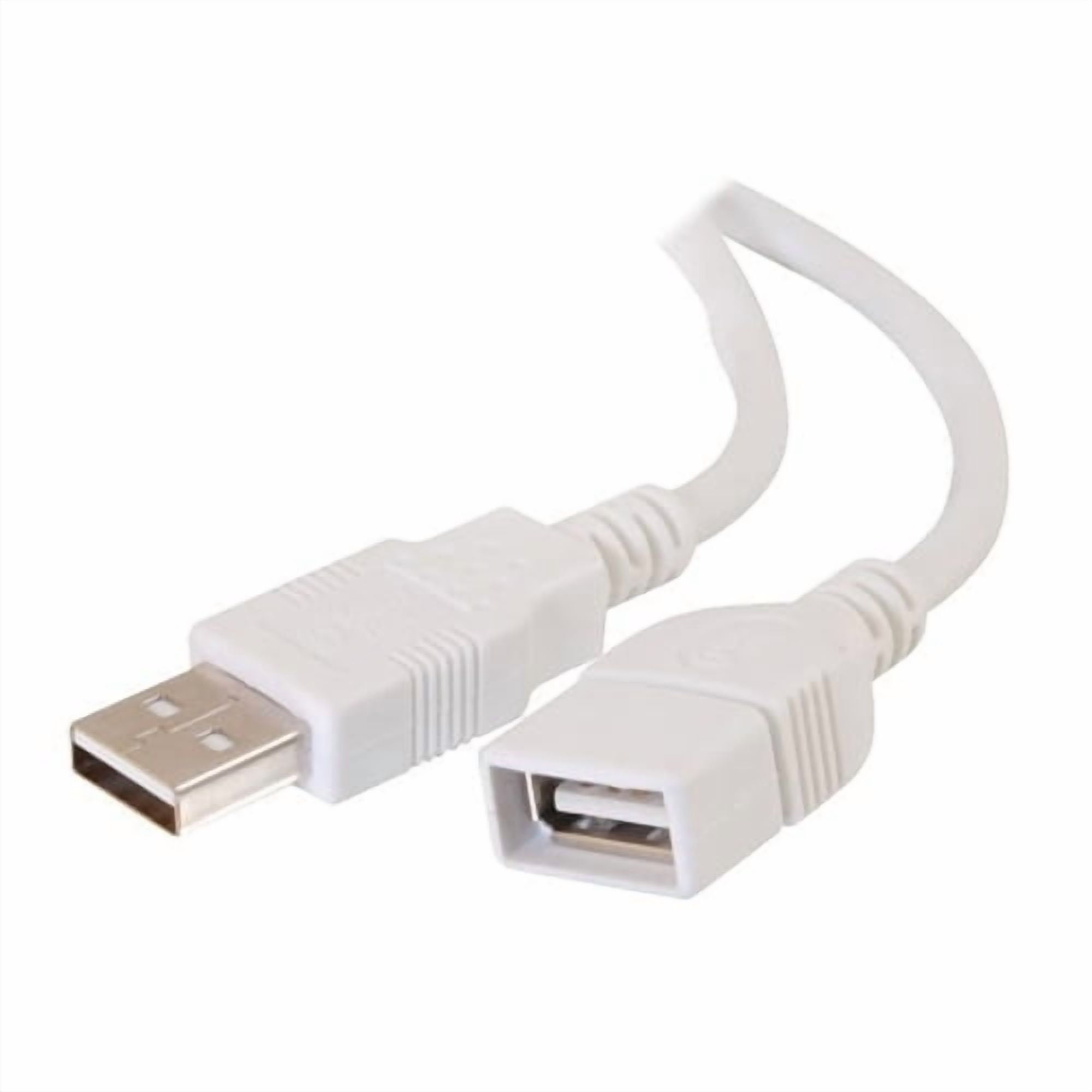 C2G 2m USB Extension Cable - USB 2.0 A to A White - M/F - 6ft - Walmart.com