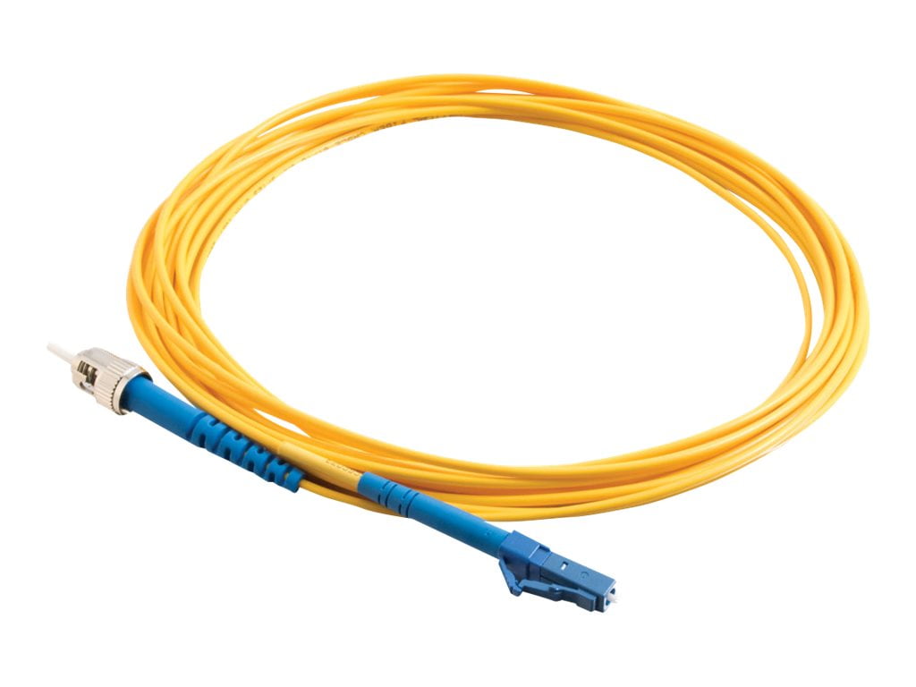 C2G 30m LC-ST 9/125 Simplex Single Mode OS2 Fiber Cable - Yellow ...