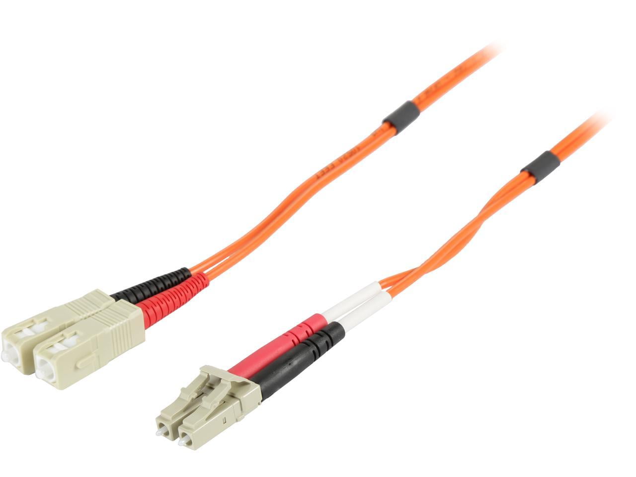 C2G 33156 OM1 Fiber Optic Cable - LC-SC 62.5/125 Duplex Multimode PVC ...