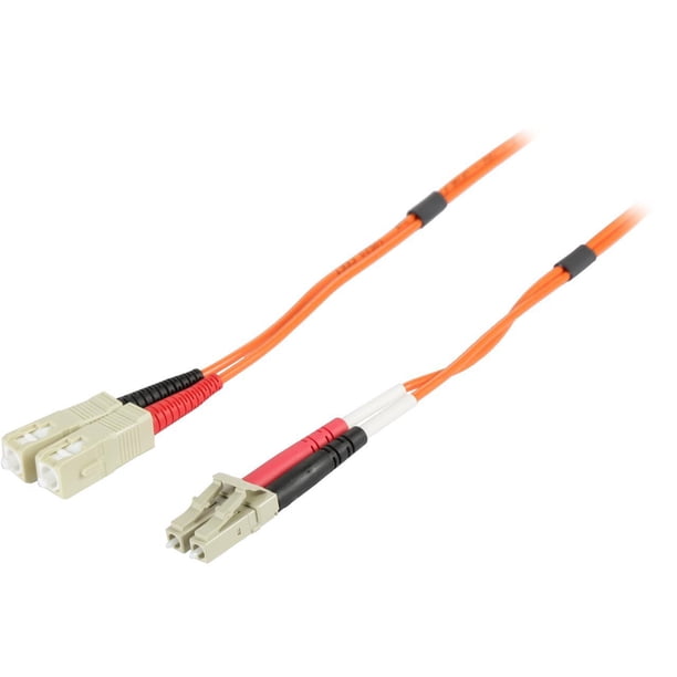 C2G 33156 OM1 Fiber Optic Cable - LC-SC 62.5/125 Duplex Multimode PVC ...