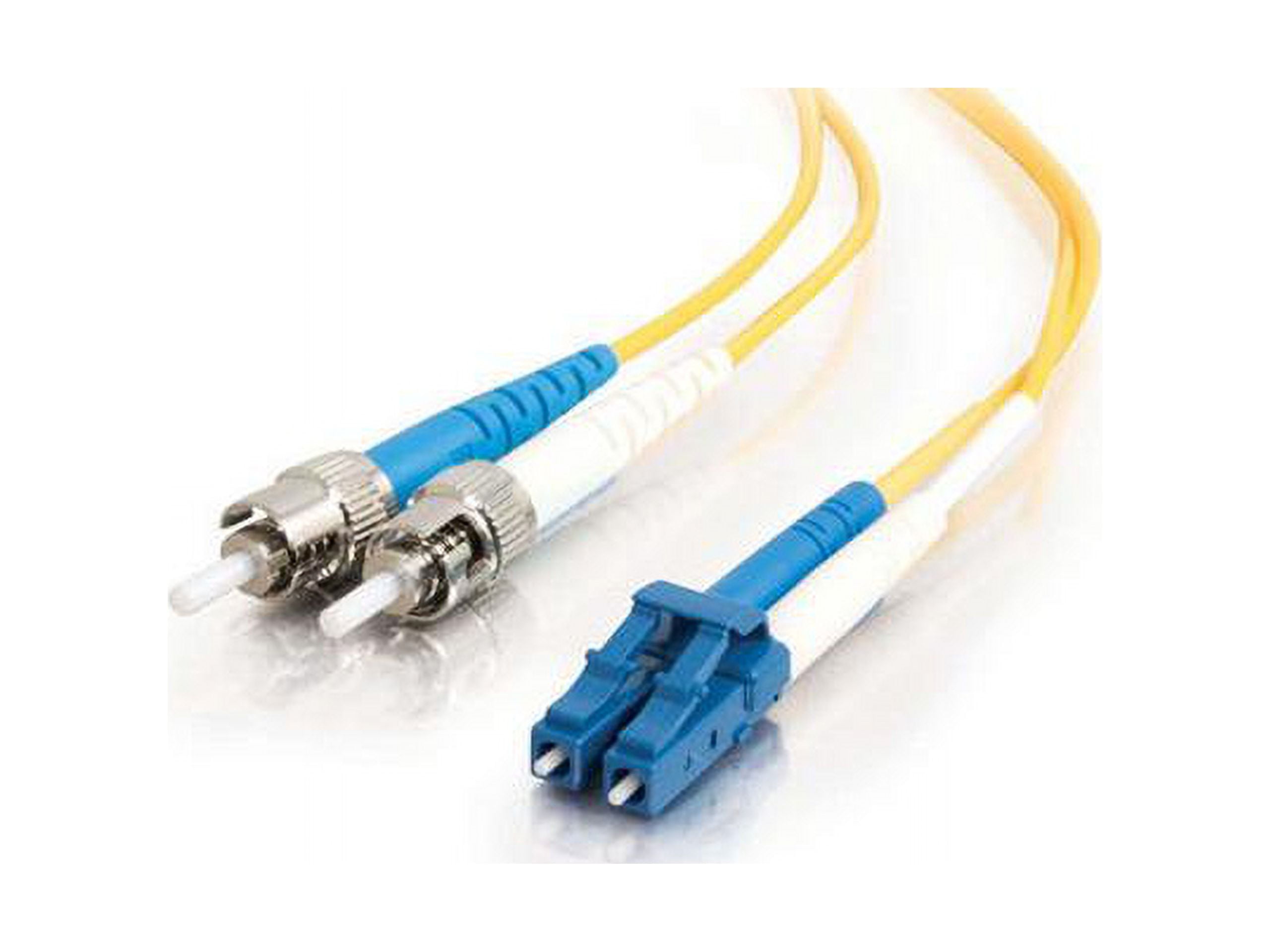 C2G 37476 OS2 Fiber Optic Cable - LC-ST 9/125 Duplex Single-Mode PVC ...