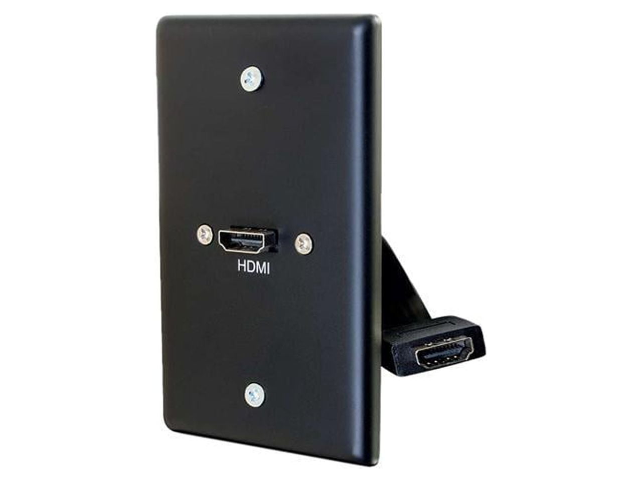 C2G 39878 HDMI Pass Through Single Gang Wall Plate, Black - Walmart.com