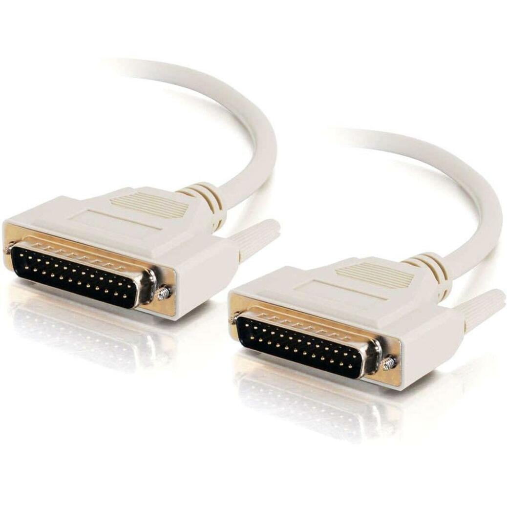 C2G 3ft DB25 M/M Serial RS232 Cable - DB-25 Male Serial - DB-25 Male ...