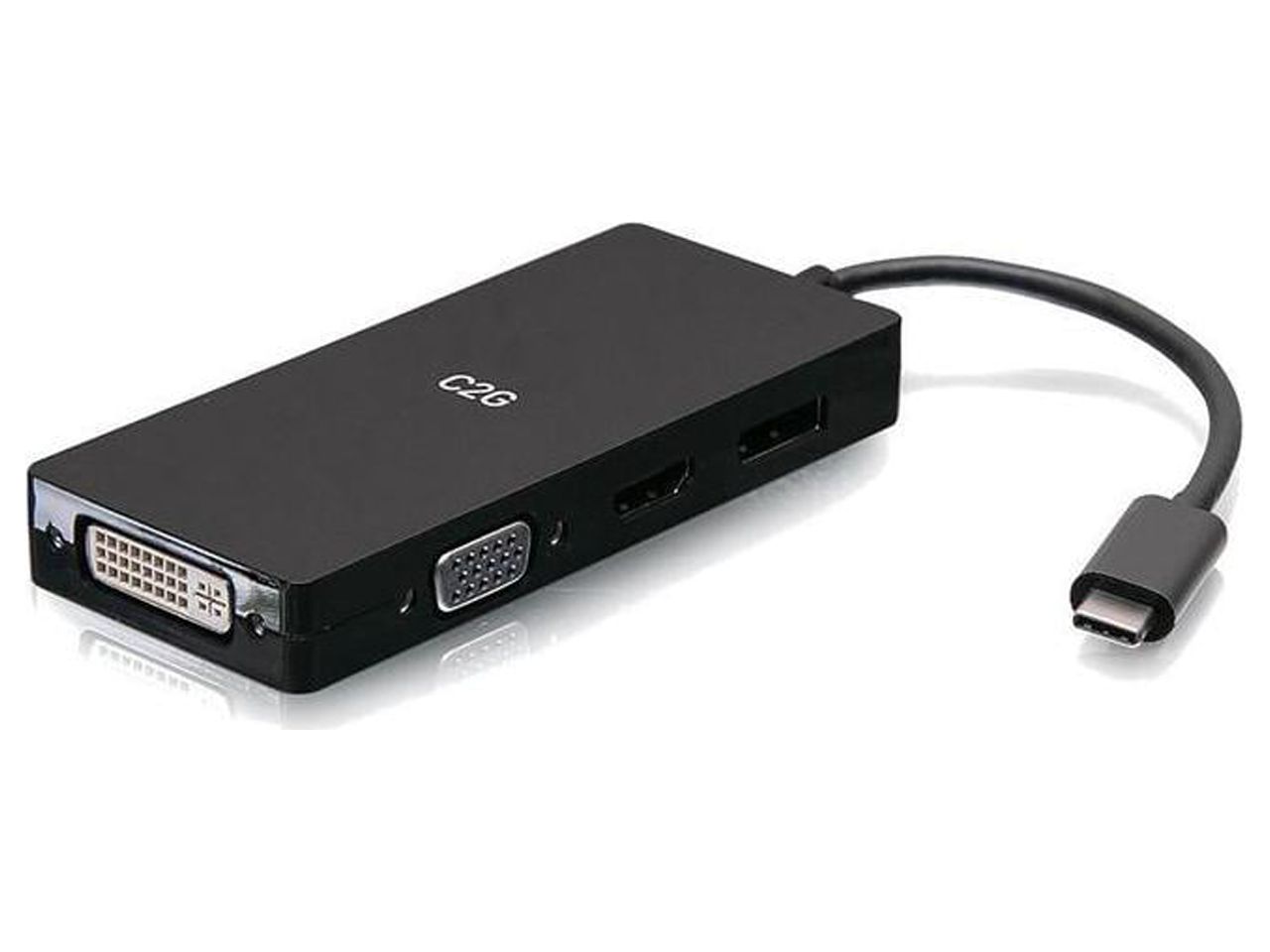C2G 4K USB C Multiport Video Adapter HDMI DisplayPort DVI & VGA ...