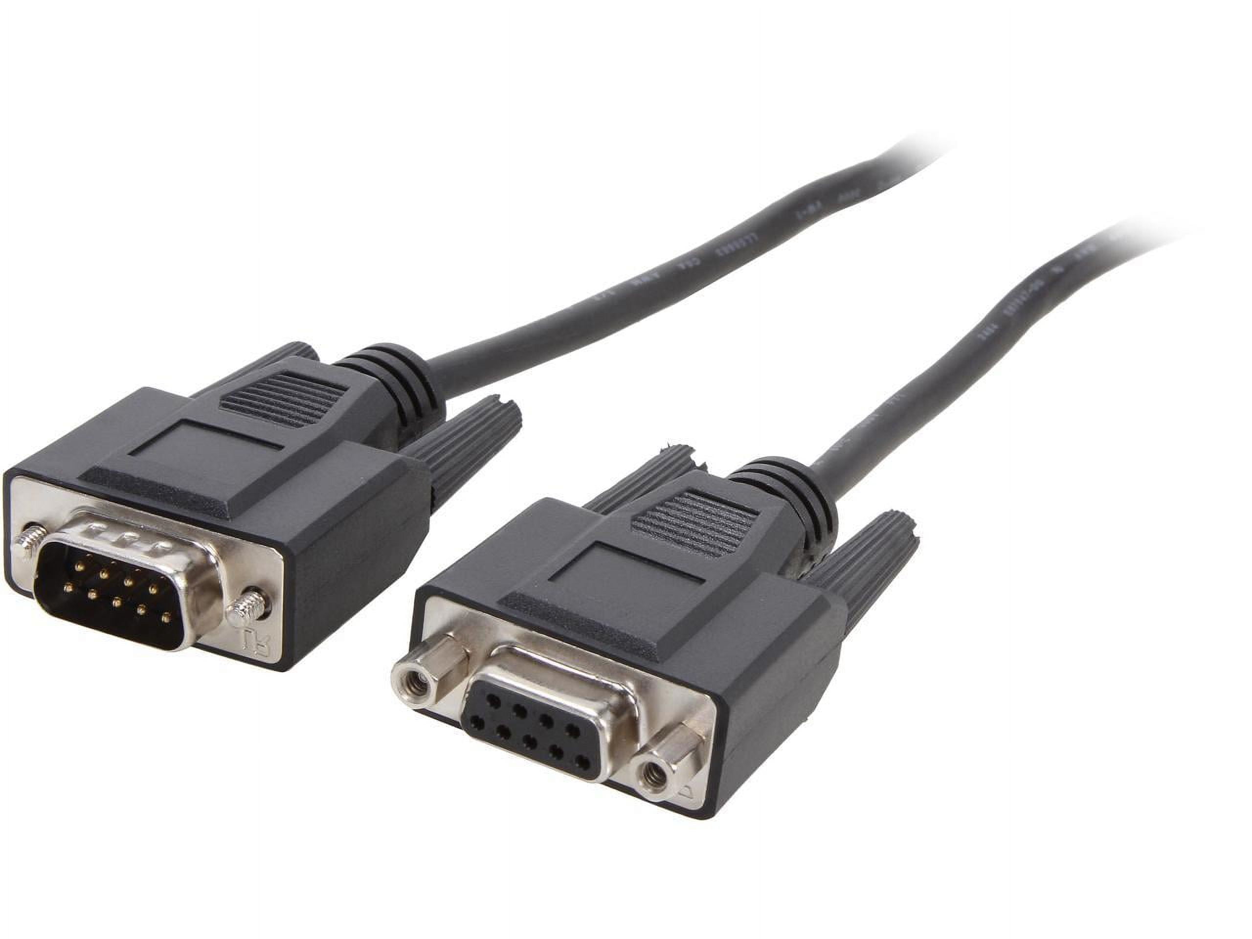 C2G 52033 DB9 M/F Serial RS232 Extension Cable, Black (25 Feet, 7.62 Meters) - Walmart.com