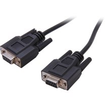 C2G 6ft Serial RS232 DB9 Null Modem Cable with Low Profile Connectors M/F - In-Wall CMG-Rated ...