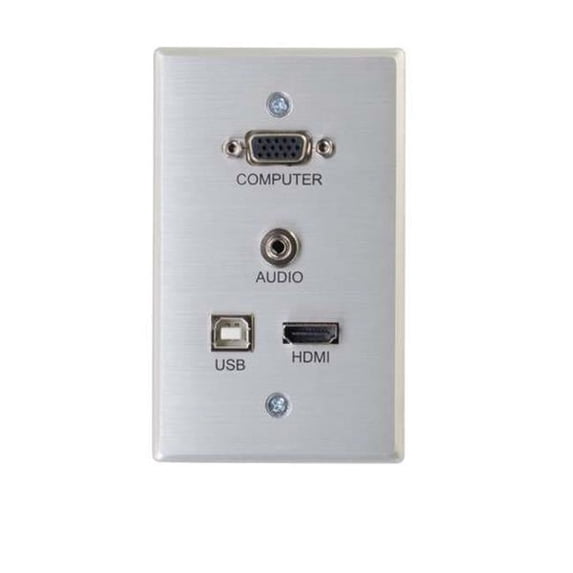 C2G 60171 RapidRun 4K UHD HDMI, VGA + 3.5mm Stereo Audio, USB-B Pass ...