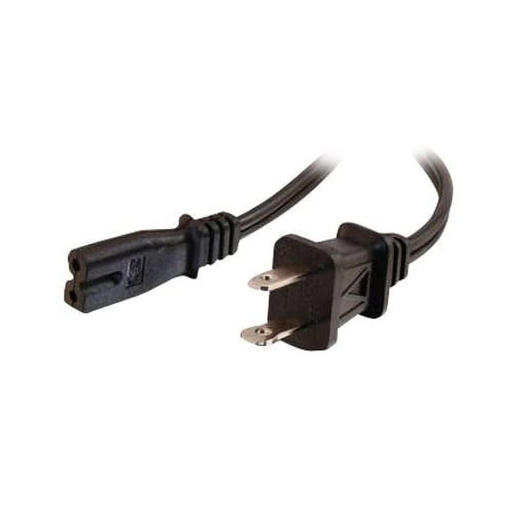 C2G 6ft Polarized 2-Slot Power Cord Black - Walmart.com
