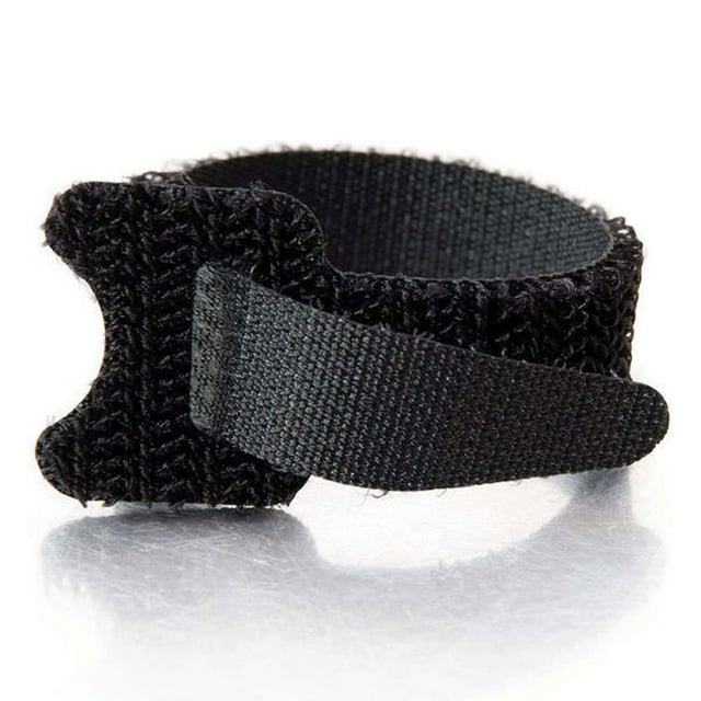 C2G 6in Hook-and-Loop Cable Management Wraps Multipack (12 pack) - Black (TAA Compliant ...