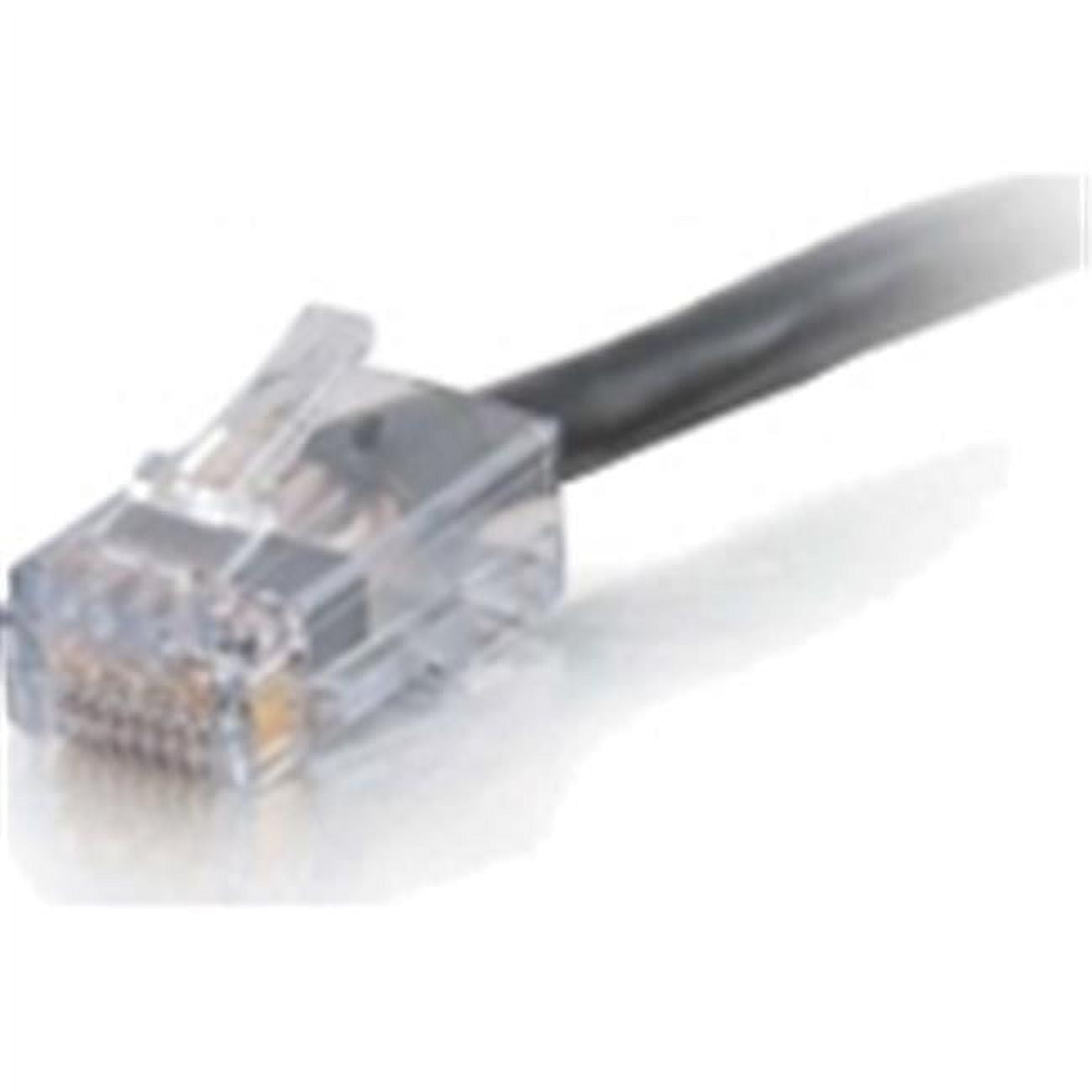C2G-75ft Cat6 Non-Booted Network Patch Cable (Plenum-Rated) - Black ...