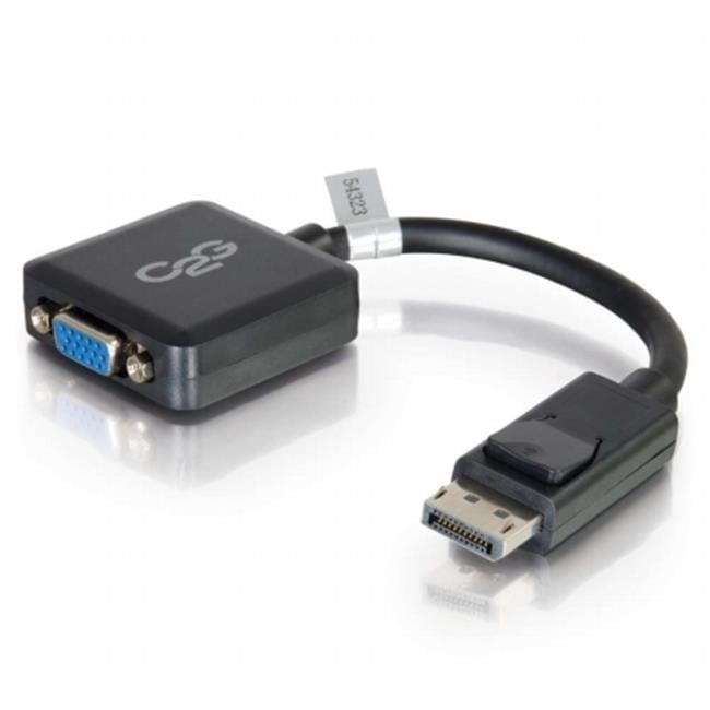 C2G 8in. Displayport Male to VGA Female Adapter - Black - Walmart.com