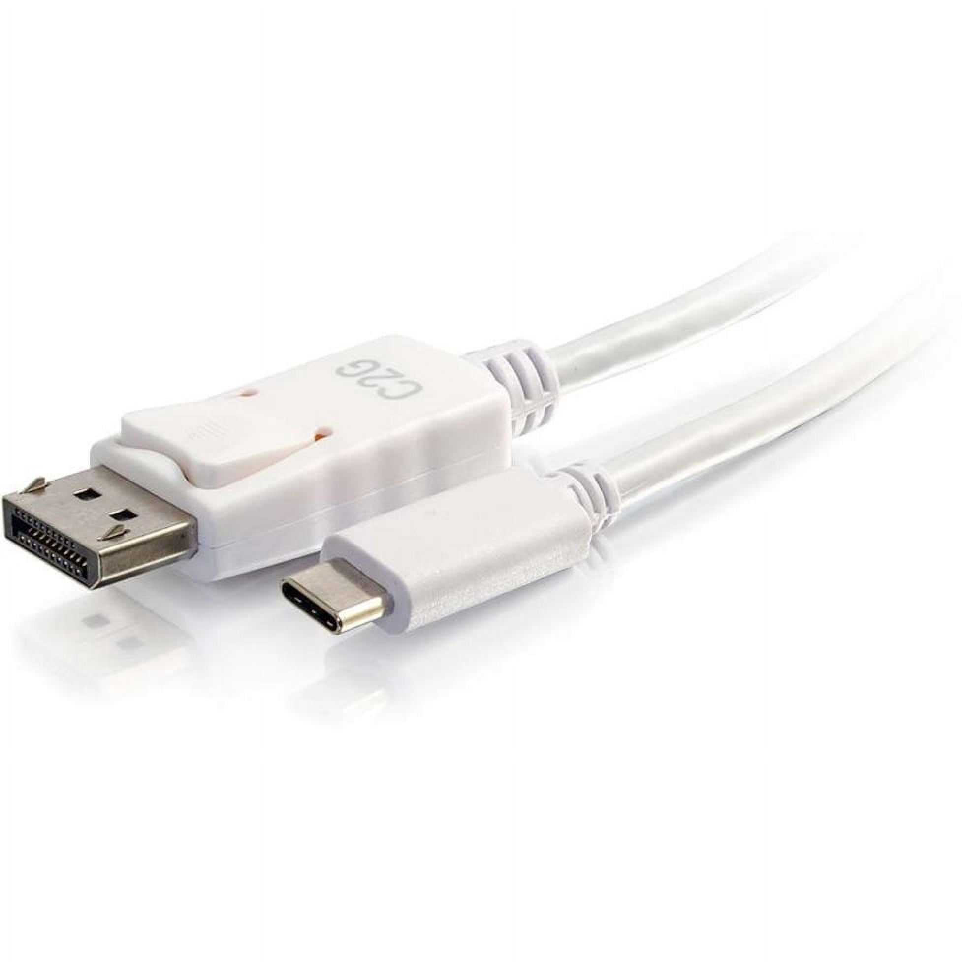 C2G 9ft USB C to DisplayPort 4K Cable 26881 - White - Walmart Business ...