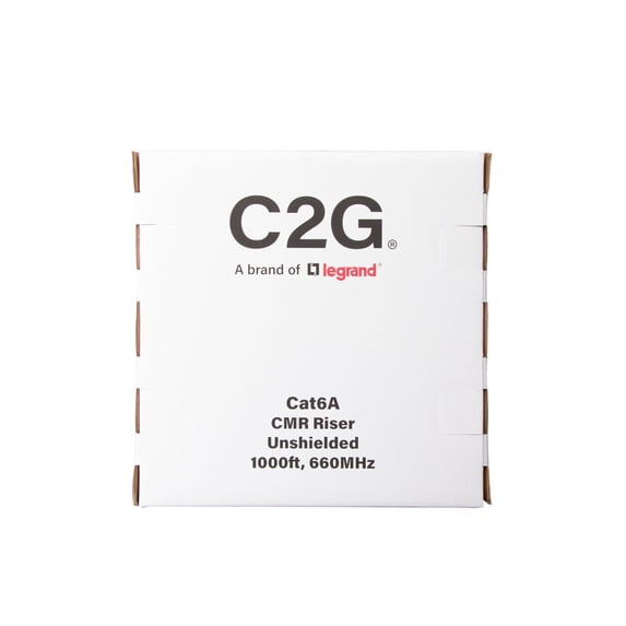 C2G 1000ft (304.8m) TAA-Compliant Cat6a Bulk Unshielded (UTP) Ethernet ...