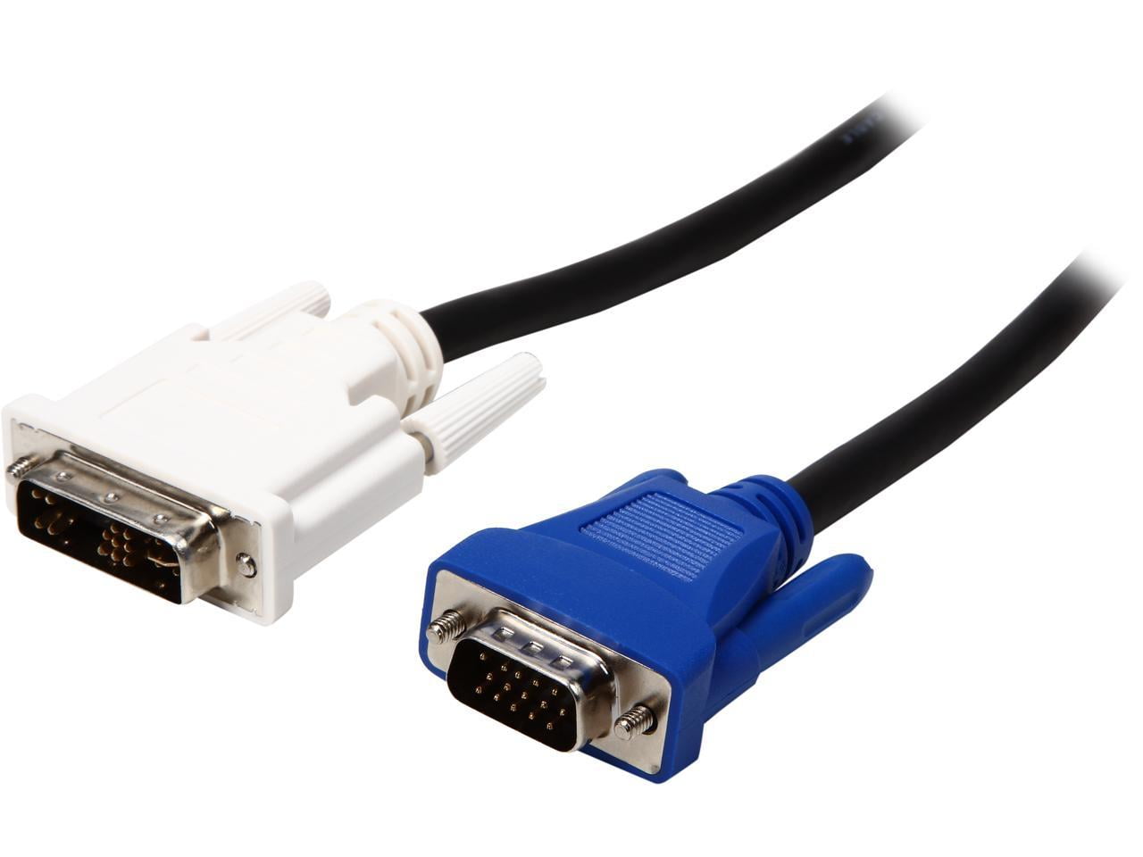 C2G/Cables To Go 26954 2m DVI A male to HD15 Male Video Cable - Walmart.com