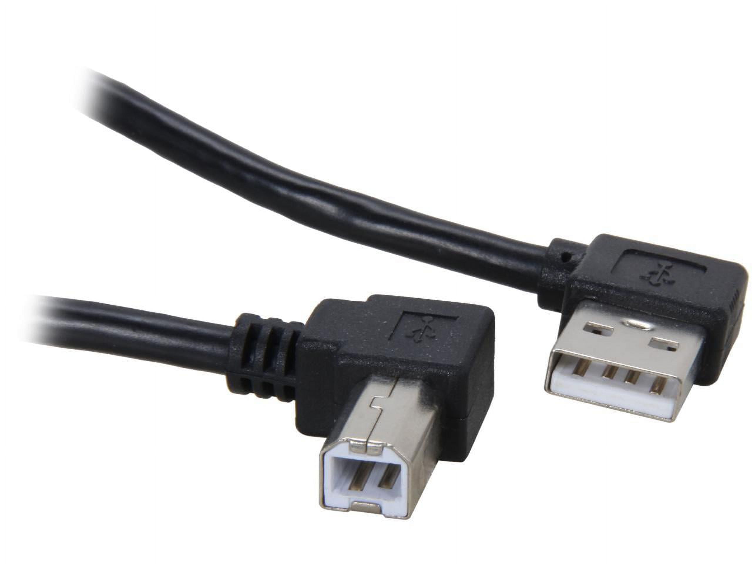 C2G/Cables To Go 28110 2m USB 2.0 Right Angled A to B M/M - Walmart.com