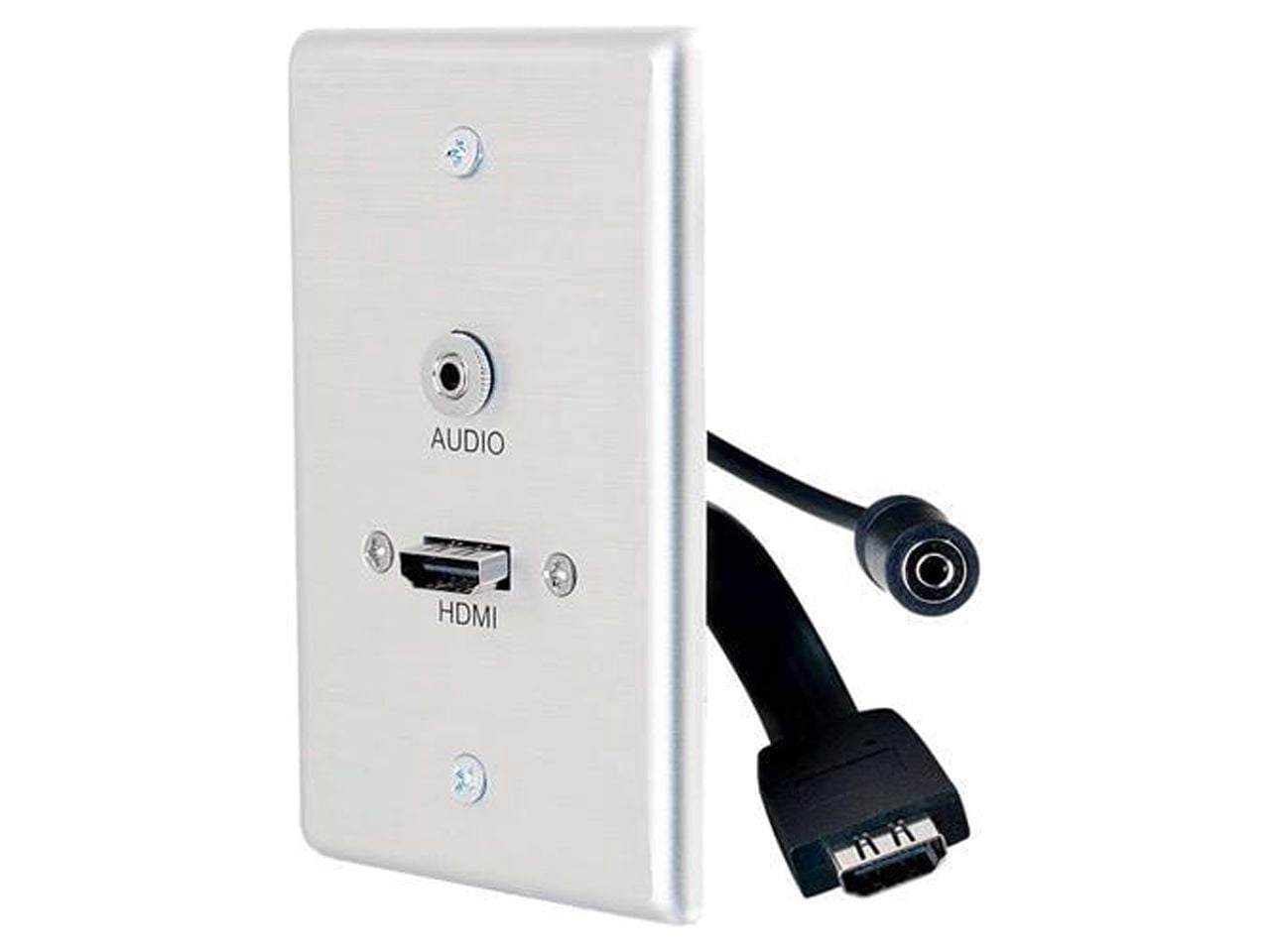 C2G/Cables to Go 39871 HDMI and 3.5mm Audio Pass Through Single Gang ...
