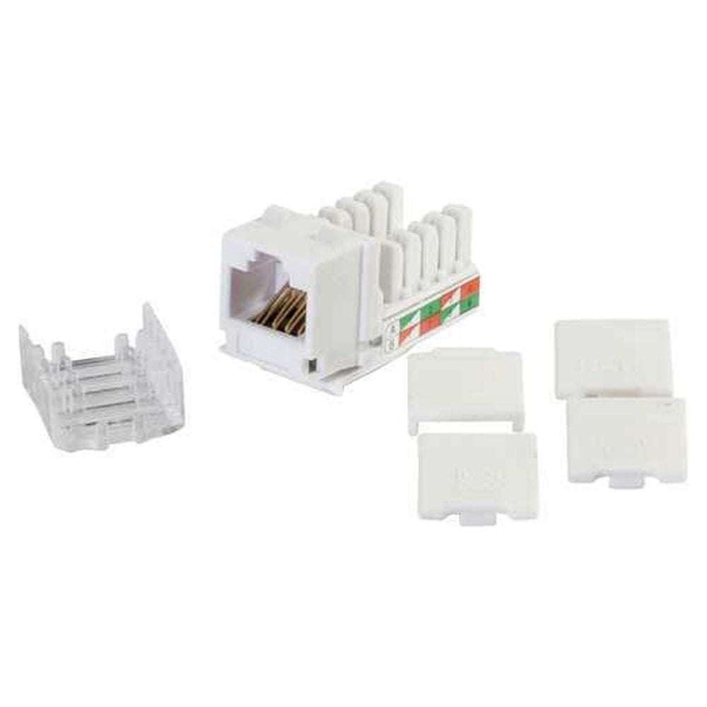 C2G Cat6 RJ45 UTP Keystone Jack - White - Walmart.com