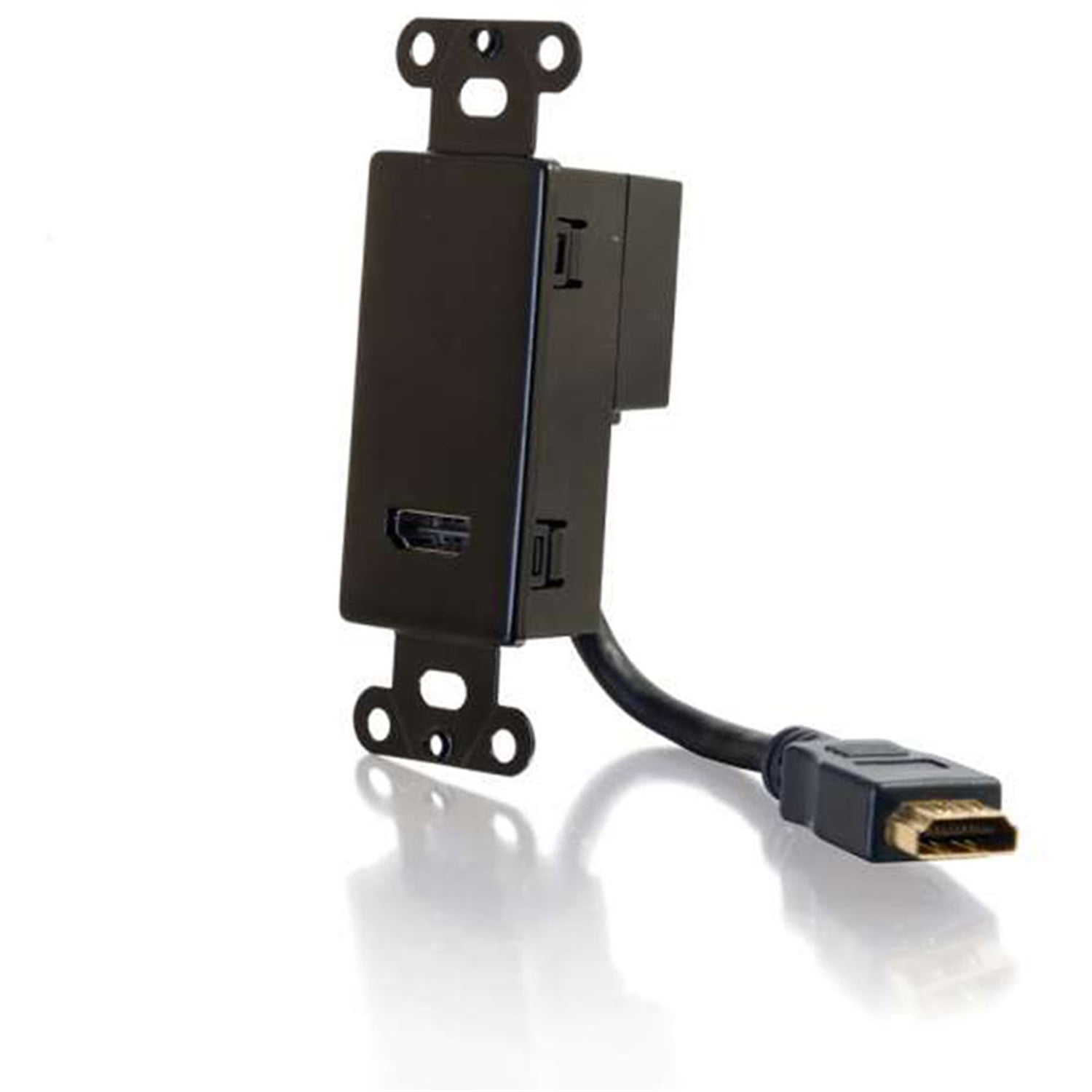 C2G HDMI Pass Through Wall Plate - Black-Color:Black - Walmart.com