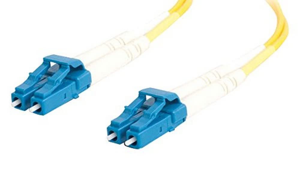 C2G Legrand Fiber Optic Ethernet Cable, Yellow 9/125 LC-LC Duplex ...