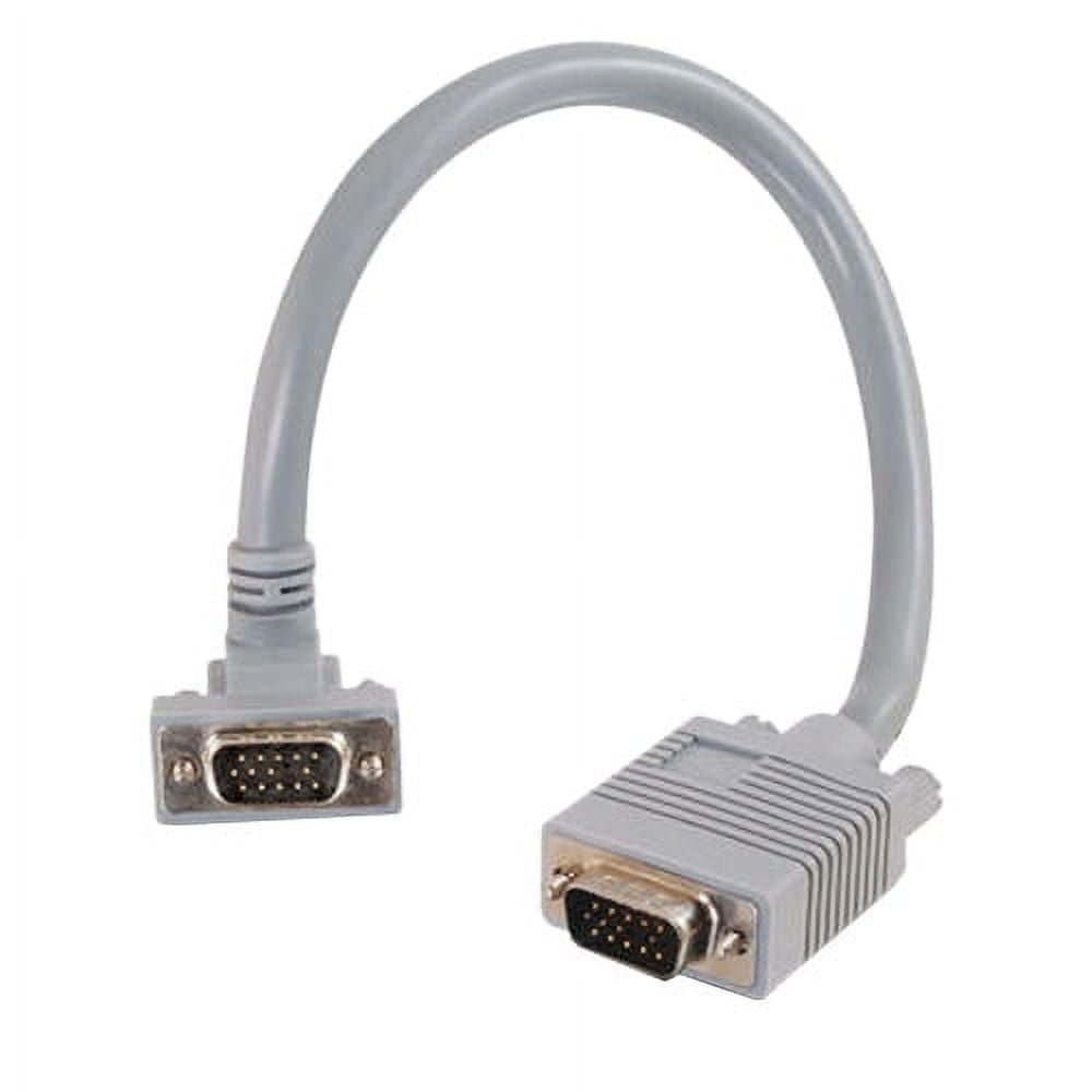 C2G Premium 50ft Premium Shielded HD15 SXGA M/M Monitor Cable with 90 ...