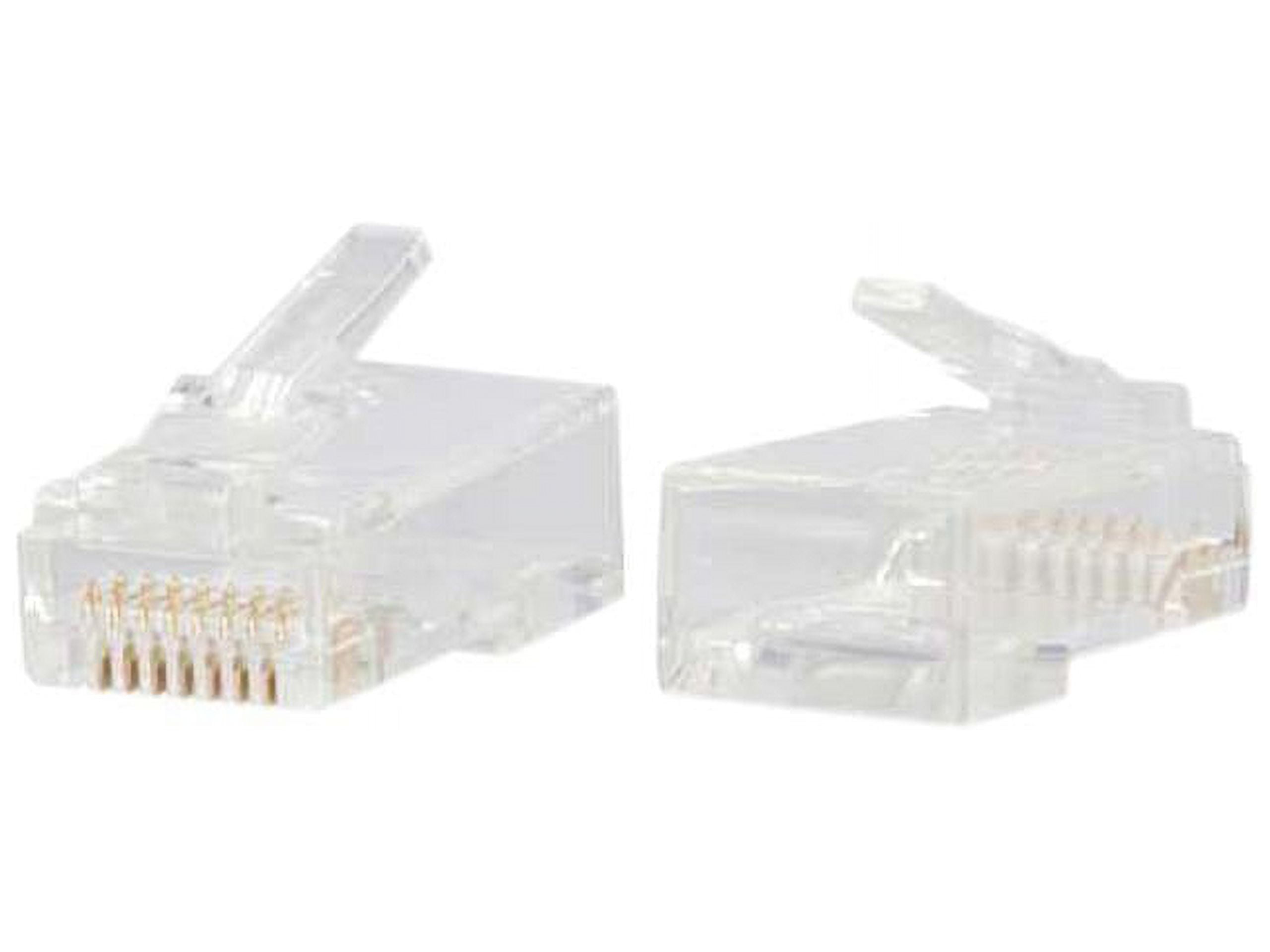 C2G RJ45 Cat6 Modular Plug for Round Solid/Stranded Cable - 25pk ...