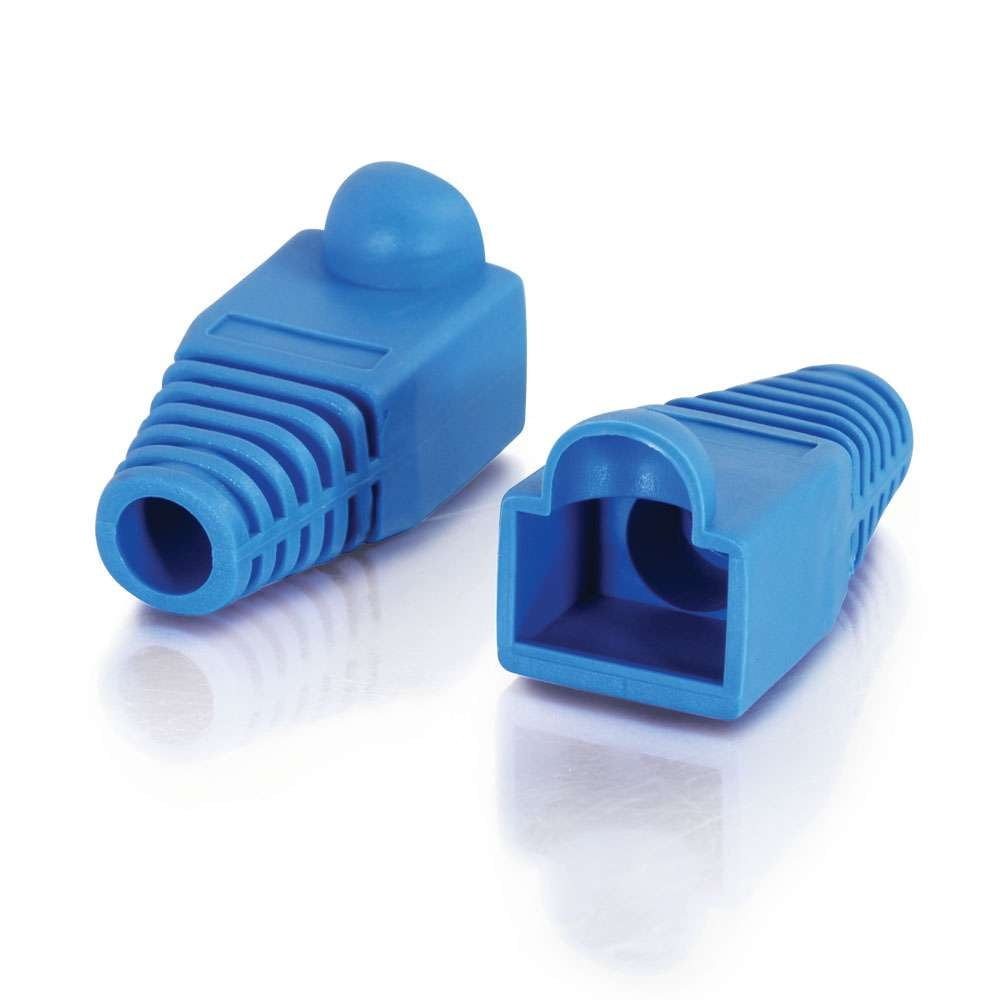 C2G RJ45 Snagless Boot Cover (6.0mm OD) Multipack (50 pack)- Blue ...