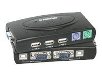 C2G TruLink 2-Port VGA/USB and PS/2 KVM Switch - KVM / USB switch - 2 x KVM / USB - 1 local user ...