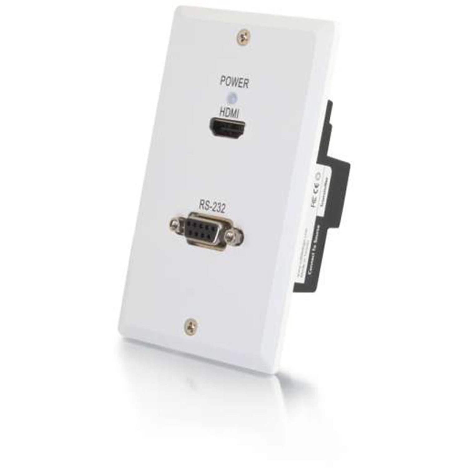 C2G TruLink Single Gang HDMI+RS232 over Cat5 Wall Plate Transmitter ...