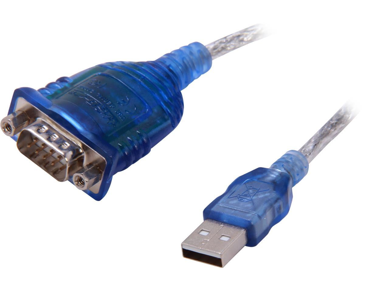 C2G USB to DB9 Serial Adapter Cable, Blue - Walmart.com
