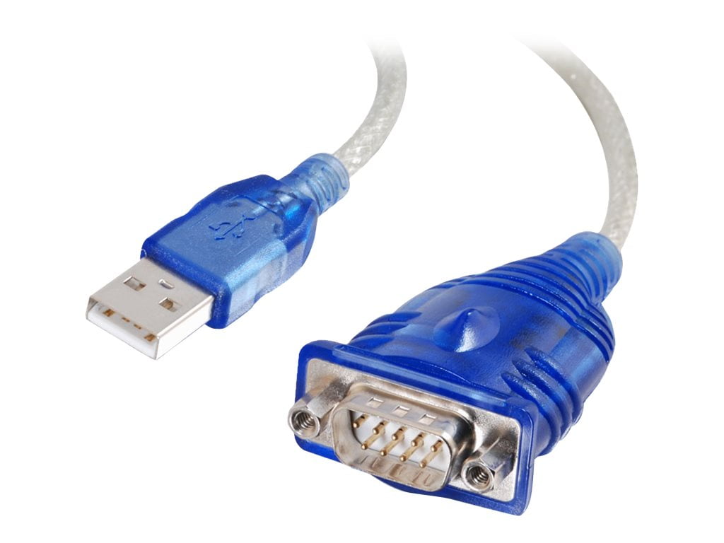 C2G USB to DB9 Serial Adapter Cable, Blue - Walmart.com