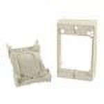 C2G Wiremold Uniduct Single Gang Deep Junction Box - Ivory - cable ...