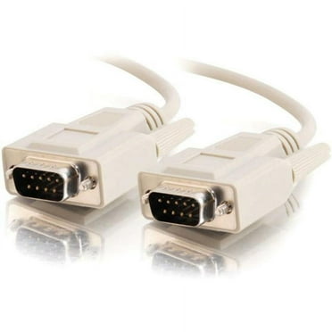 C2G 6ft Serial RS232 DB9 Null Modem Cable with Low Profile Connectors M/F - In-Wall CMG-Rated ...