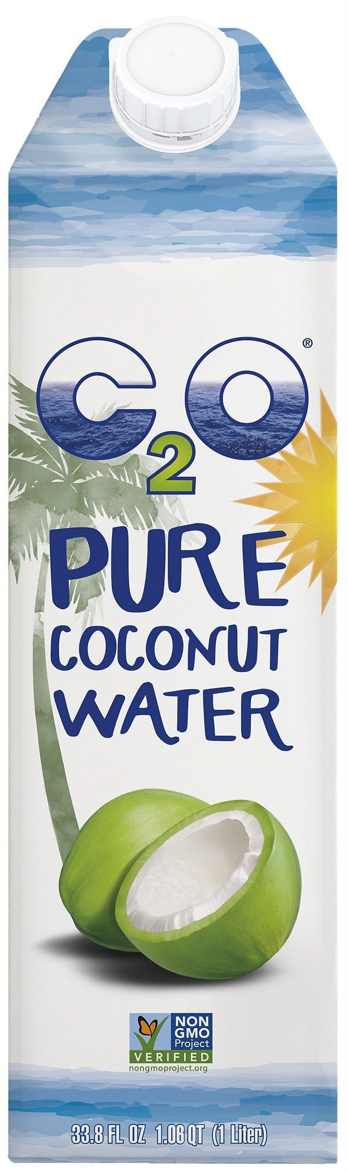 C2O Gluten-Free Pure Coconut Water, 33.8 Fl. Oz., 12 Count - Walmart.com