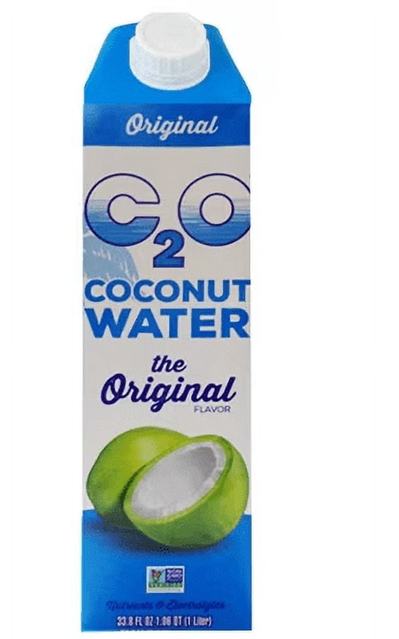 C2O Pure Coconut Water 100% Pure 33.8 fl oz Pack of 4 - Walmart.com