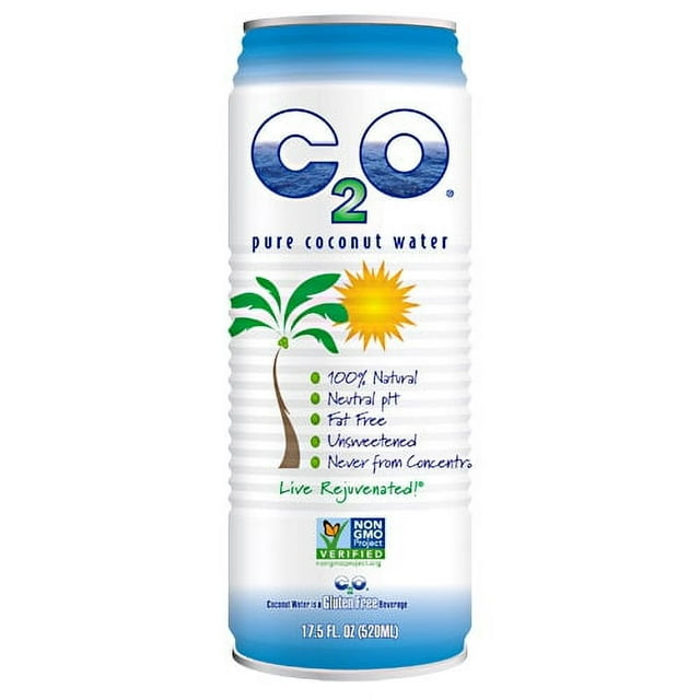 C2O Pure Coconut Water, 17.5 Fl Oz, 12 Ct - Walmart.com
