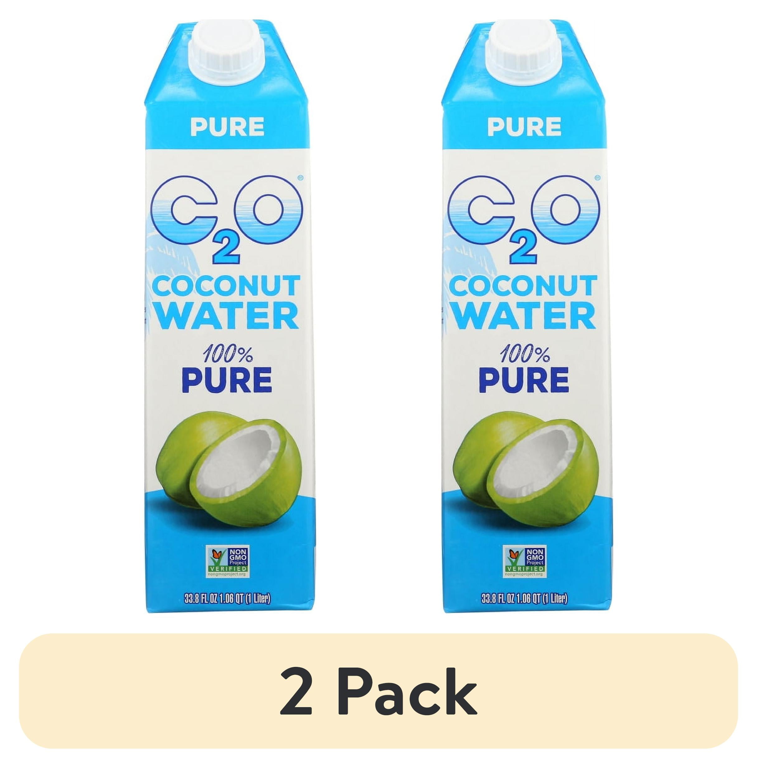 (2 pack) C2O Pure Coconut Water, 33.8 fl oz - Walmart.com