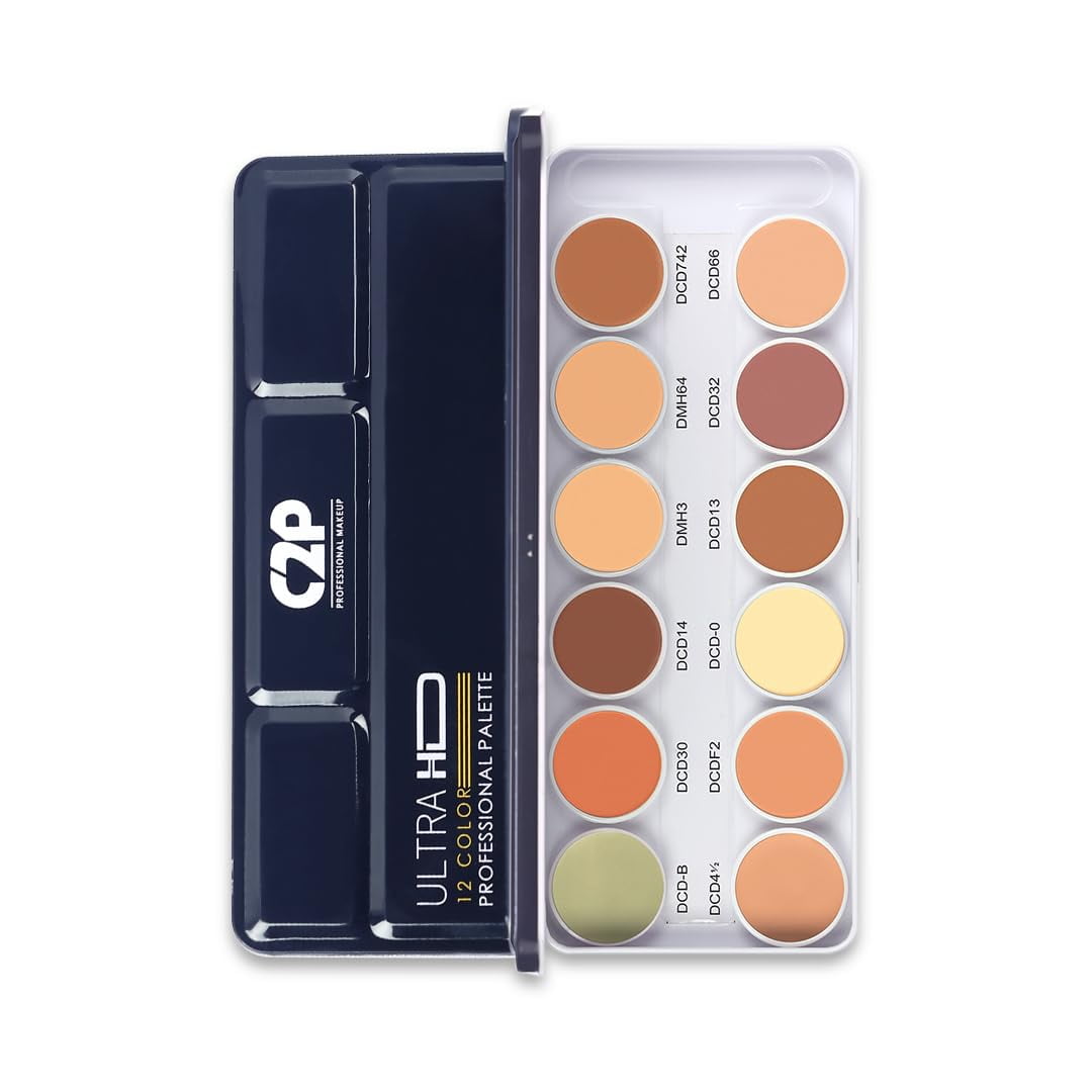 C2P Pro Dermashield Must Have 12in1 Concealer Color Corrector Palette ...
