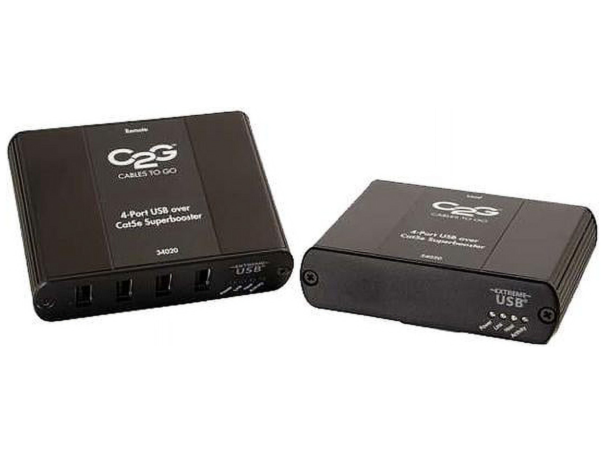 C2G USB Extender, USB 2.0 over Cat 5 Extender, 4 Port Extender, Cables ...