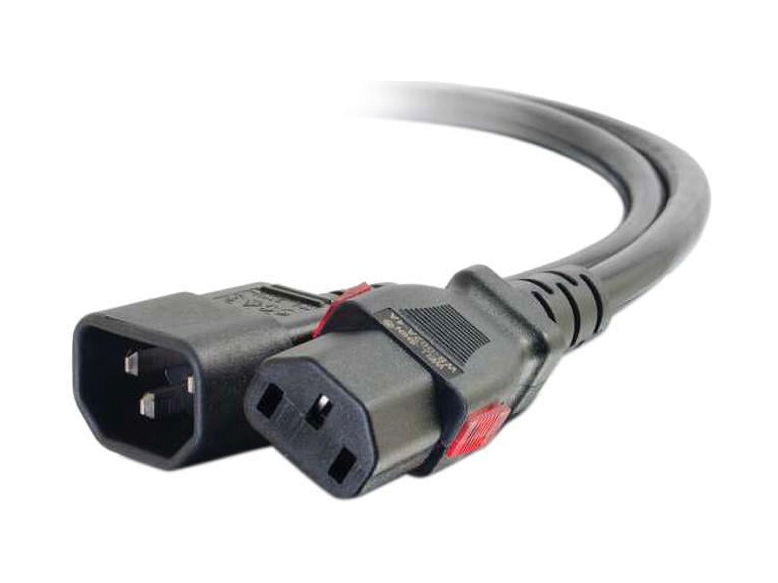 C2g 6Ft Locking C14 To C13 10A 250V Power Cord Black - Walmart Business ...